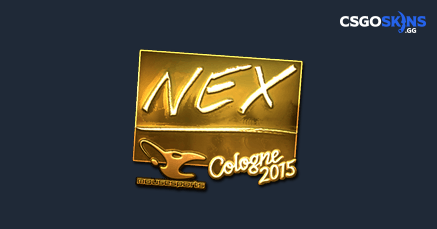 Sticker | nex (Gold) | Cologne 2015 - CSGOSKINS.GG