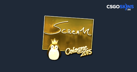 Sticker | ScreaM (Gold) | Cologne 2015 - CSGOSKINS.GG