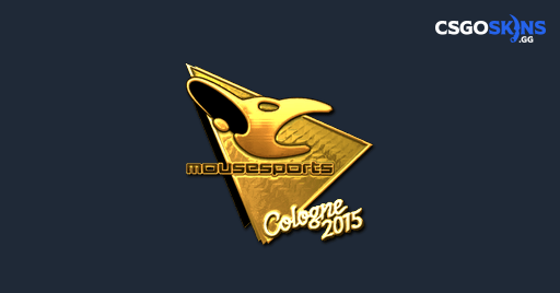 Sticker | mousesports (Gold) | Cologne 2015 - CSGOSKINS.GG