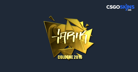 Sticker | tarik (Gold) | Cologne 2016 - CSGOSKINS.GG