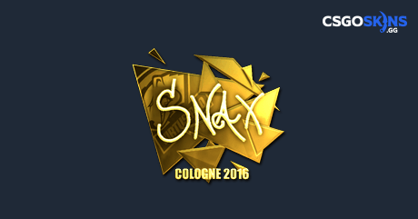 Sticker | Snax (Gold) | Cologne 2016 - CSGOSKINS.GG