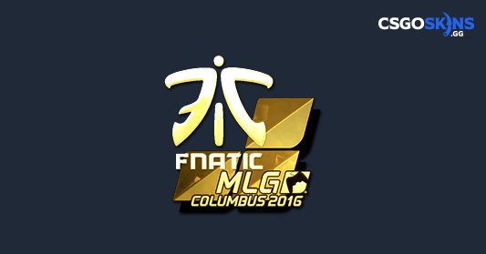 Sticker | Fnatic (Gold) | MLG Columbus 2016 - CSGOSKINS.GG
