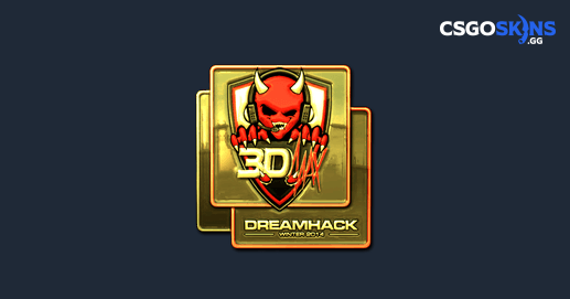 Sticker | 3DMAX (Gold) | DreamHack 2014 - CSGOSKINS.GG