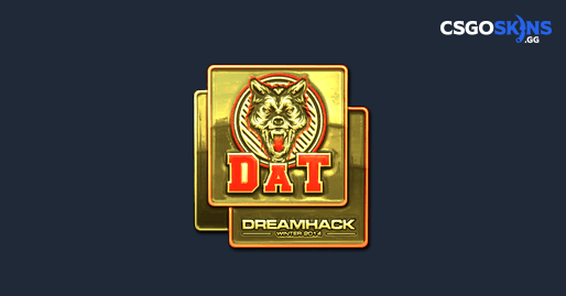 Sticker | dAT team (Gold) | DreamHack 2014 - CSGOSKINS.GG