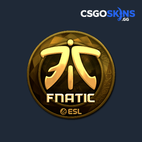 Sticker | Fnatic (Gold) | Katowice 2019 - CSGOSKINS.GG