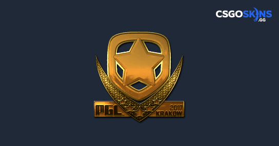 Sticker | Gambit (Gold) | Krakow 2017 - CSGOSKINS.GG