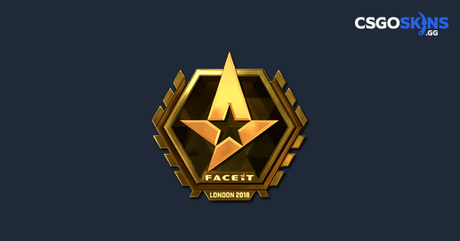 Sticker | Astralis (Gold) | London 2018 - CSGOSKINS.GG