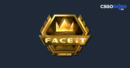 Sticker | FACEIT (Gold) | London 2018 - CSGOSKINS.GG