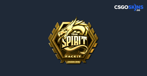 Sticker | Team Spirit (Gold) | London 2018 - CSGOSKINS.GG