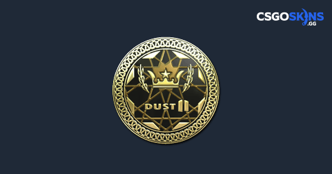 Sticker | Dust II (Gold) - CSGOSKINS.GG