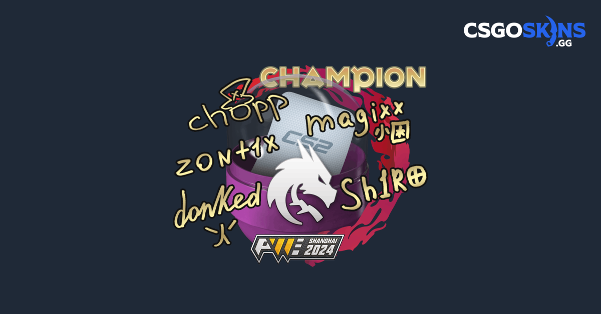 All Shanghai 2024 Champions Autograph Stickers - CSGOSKINS.GG