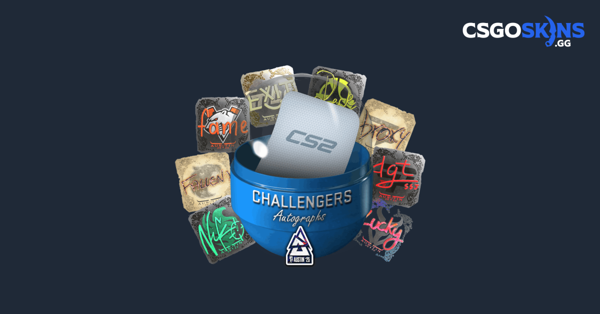All Austin 2025 Challengers Autograph Stickers - CSGOSKINS.GG
