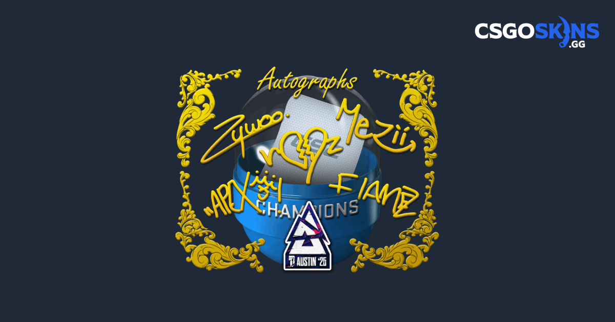 All Austin 2025 Champions Autograph Stickers - CSGOSKINS.GG