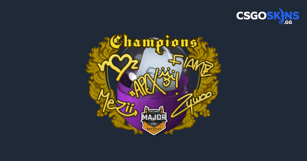 All Budapest 2025 Champions Autograph Stickers - CSGOSKINS.GG