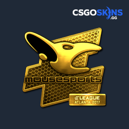 Sticker | mousesports (Gold) | Atlanta 2017 - CSGOSKINS.GG