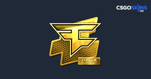 Sticker | FaZe Clan (Gold) | Atlanta 2017 - CSGOSKINS.GG