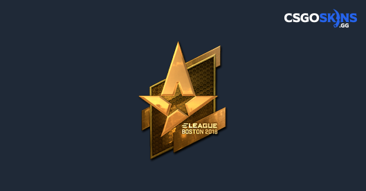Sticker | Astralis (Gold) | Boston 2018 - CSGOSKINS.GG