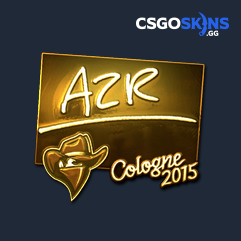 Sticker | AZR (Gold) | Cologne 2015 - CSGOSKINS.GG