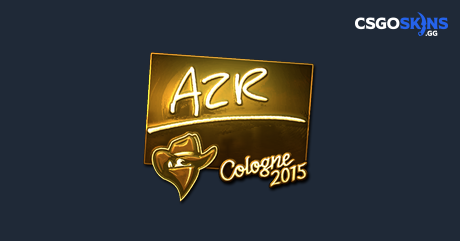 Sticker | AZR (Gold) | Cologne 2015 - CSGOSKINS.GG