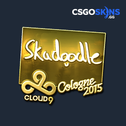 Sticker | Skadoodle (Gold) | Cologne 2015 - CSGOSKINS.GG