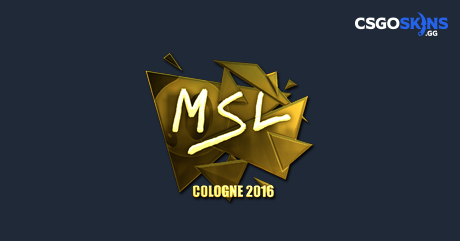 Sticker | MSL (Gold) | Cologne 2016 - CSGOSKINS.GG