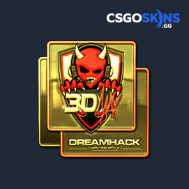 Sticker | 3DMAX (Gold) | DreamHack 2014 - CSGOSKINS.GG