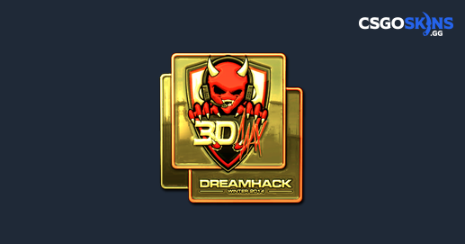 Sticker | 3DMAX (Gold) | DreamHack 2014 - CSGOSKINS.GG