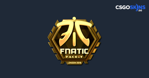 Sticker | Fnatic (Gold) | London 2018 - CSGOSKINS.GG