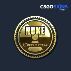 Sticker | Nuke (Gold) - CSGOSKINS.GG