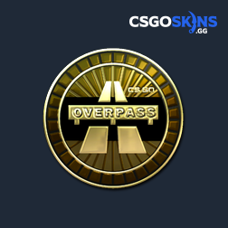 Sticker | Overpass (Gold) - CSGOSKINS.GG