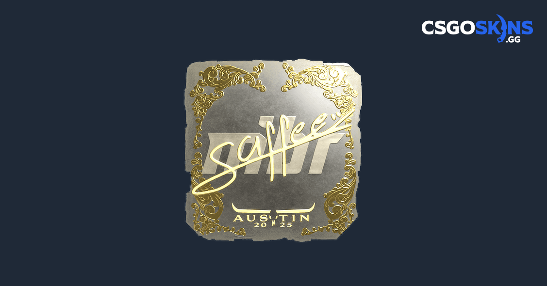 Sticker | saffee (Gold) | Austin 2025 - CSGOSKINS.GG