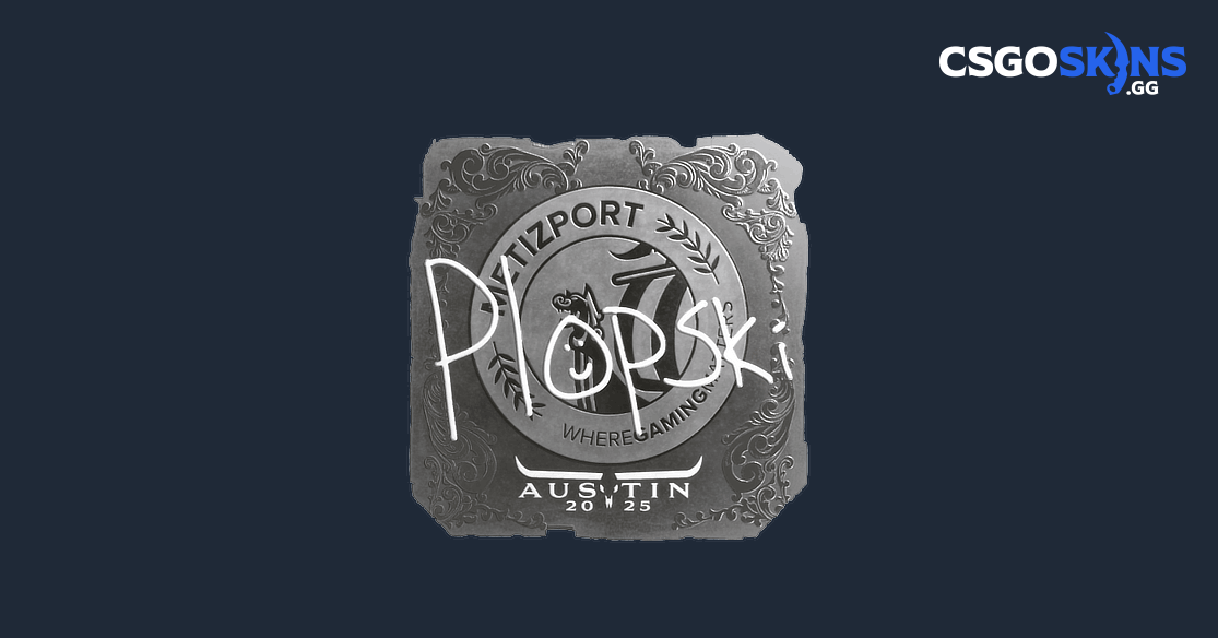 Sticker | Plopski (Foil) | Austin 2025 - CSGOSKINS.GG