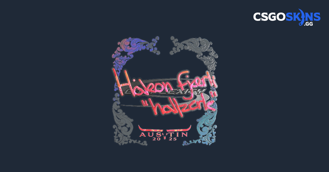 Sticker | hallzerk (Holo) | Austin 2025 - CSGOSKINS.GG