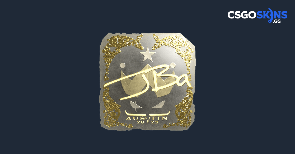 Sticker | JBa (Gold) | Austin 2025 - CSGOSKINS.GG