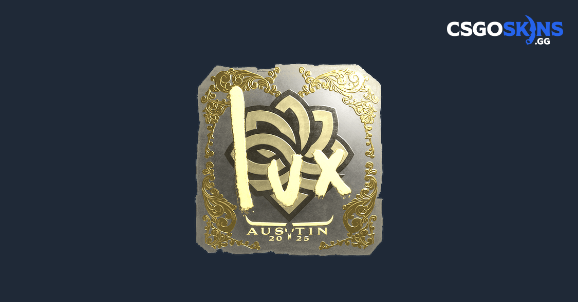 Sticker | lux (Gold) | Austin 2025 - CSGOSKINS.GG