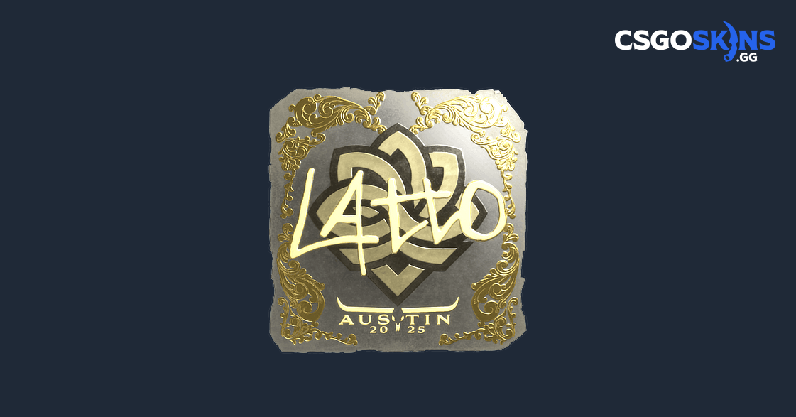 Sticker | latto (Gold) | Austin 2025 - CSGOSKINS.GG
