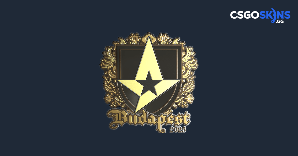 Sticker | Astralis (Gold) | Budapest 2025 - CSGOSKINS.GG