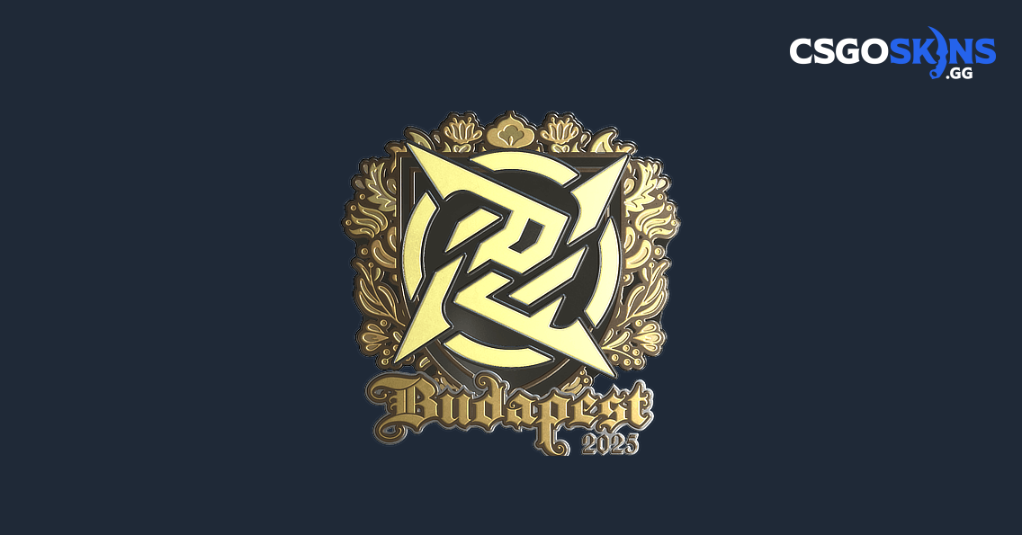 Sticker | Ninjas in Pyjamas (Gold) | Budapest 2025 - CSGOSKINS.GG