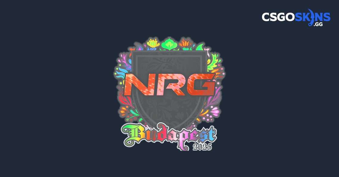 Sticker | NRG (Holo) | Budapest 2025 - CSGOSKINS.GG