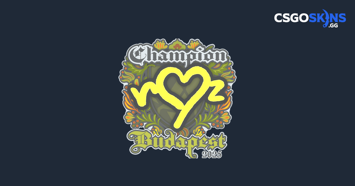 Sticker | ropz (Champion) | Budapest 2025 - CSGOSKINS.GG