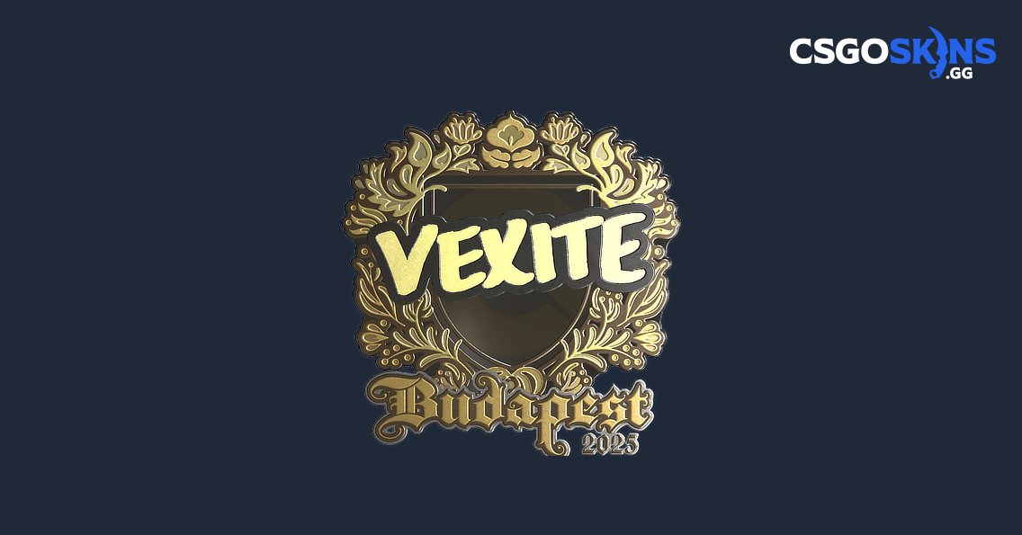 Sticker | vexite (Gold) | Budapest 2025 - CSGOSKINS.GG