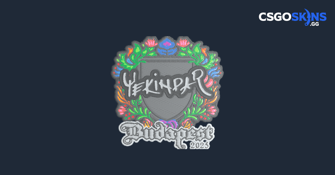 Sticker | YEKINDAR (Embroidered) | Budapest 2025 - CSGOSKINS.GG