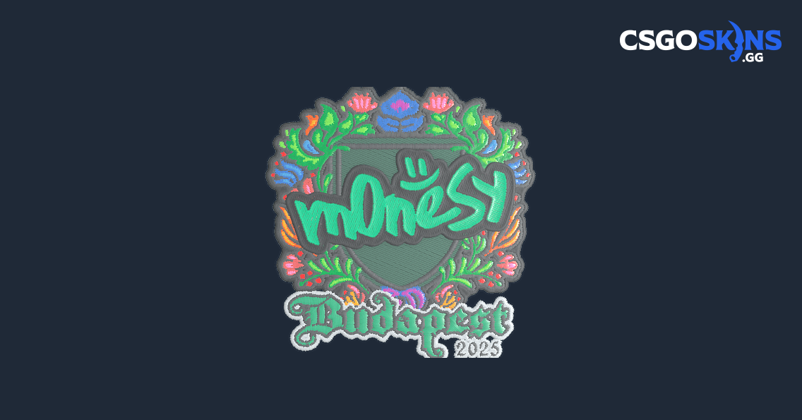 Sticker | m0NESY (Embroidered) | Budapest 2025 - CSGOSKINS.GG