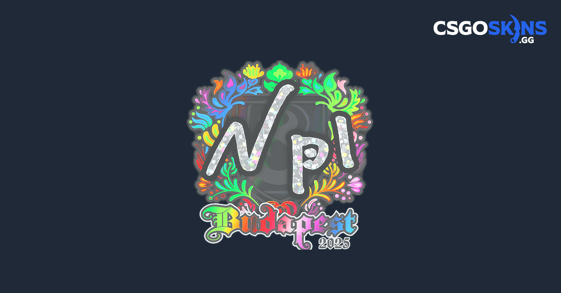 Sticker | npl (Holo) | Budapest 2025 - CSGOSKINS.GG