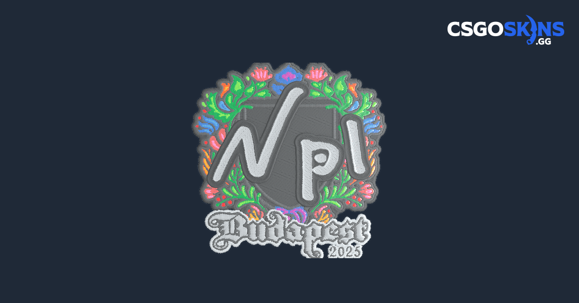 Sticker | npl (Embroidered) | Budapest 2025 - CSGOSKINS.GG