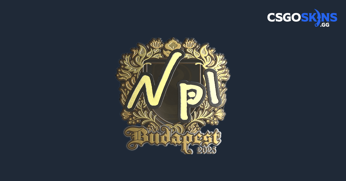 Sticker | npl (Gold) | Budapest 2025 - CSGOSKINS.GG