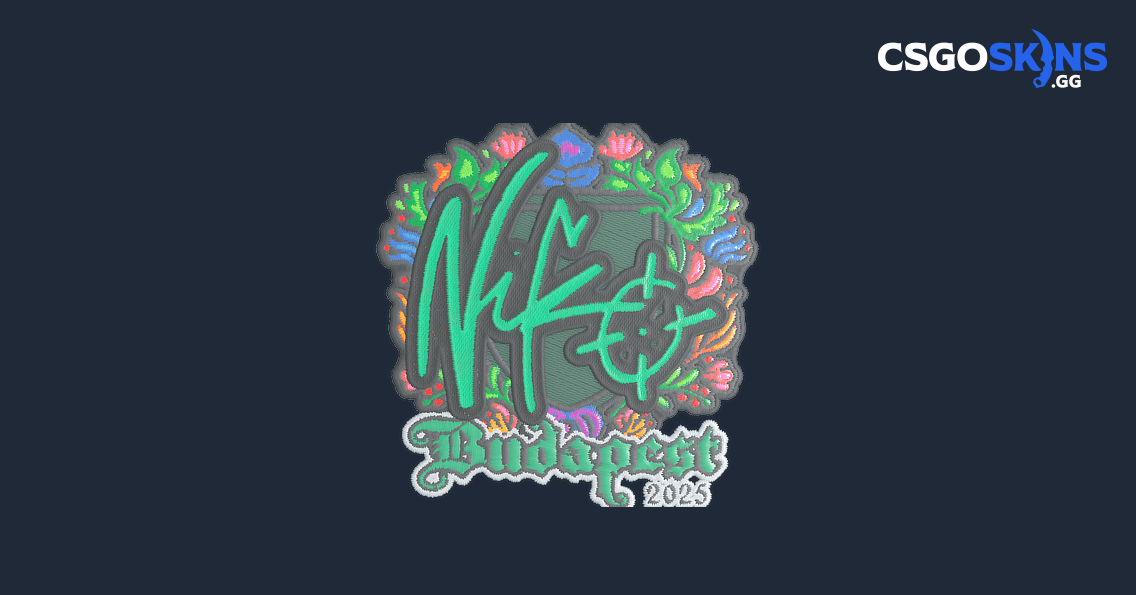 Sticker | NiKo (Embroidered) | Budapest 2025 - CSGOSKINS.GG