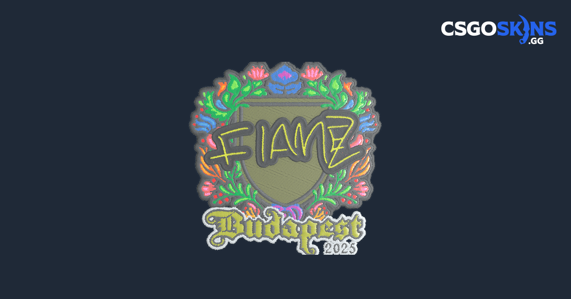 Sticker | FlameZ (Embroidered) | Budapest 2025 - CSGOSKINS.GG
