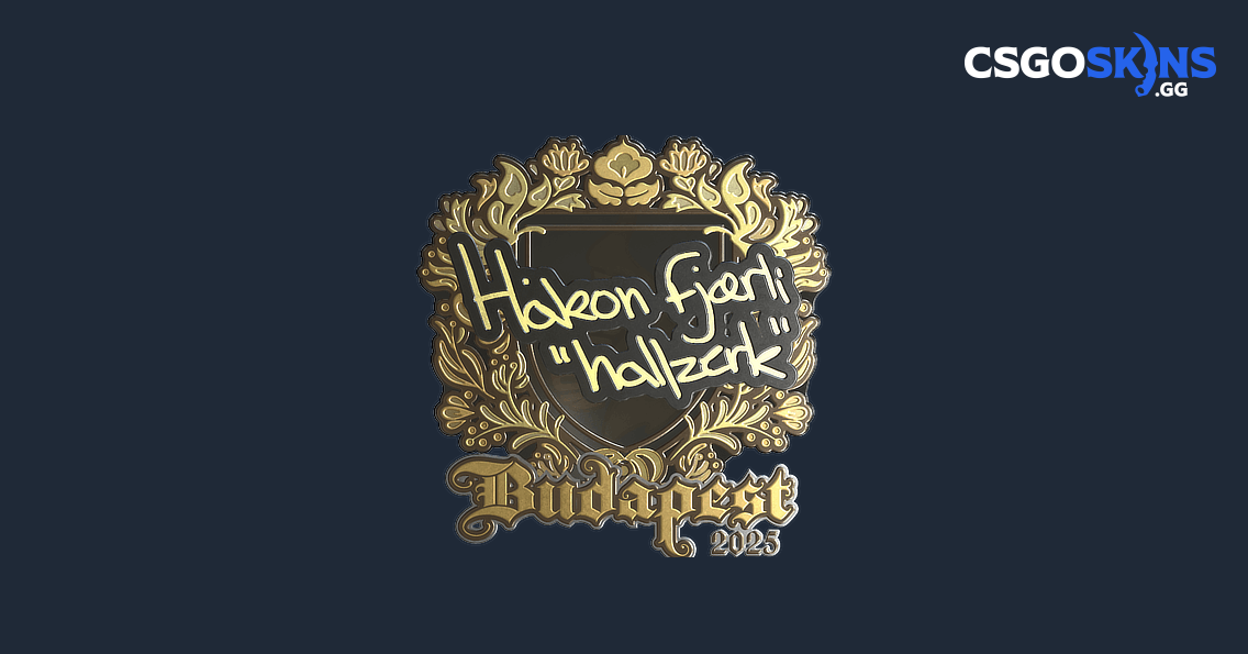 Sticker | hallzerk (Gold) | Budapest 2025 - CSGOSKINS.GG