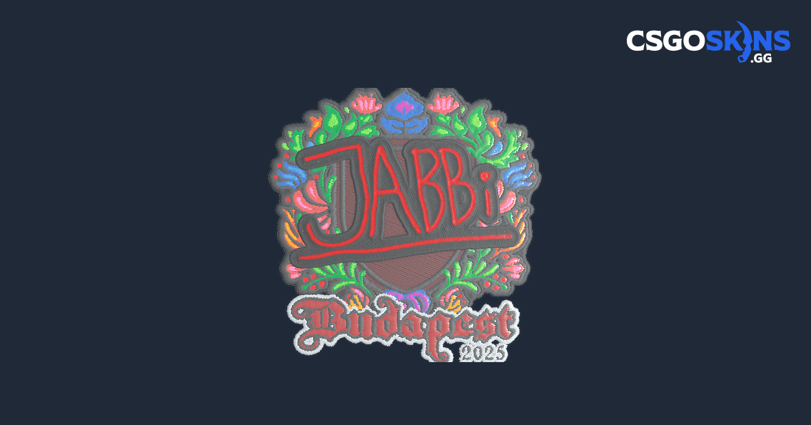 Sticker | jabbi (Embroidered) | Budapest 2025 - CSGOSKINS.GG